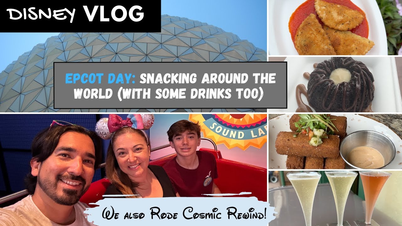 Epcot Day! Snacking around the world and having some drinks too! - YouTube
