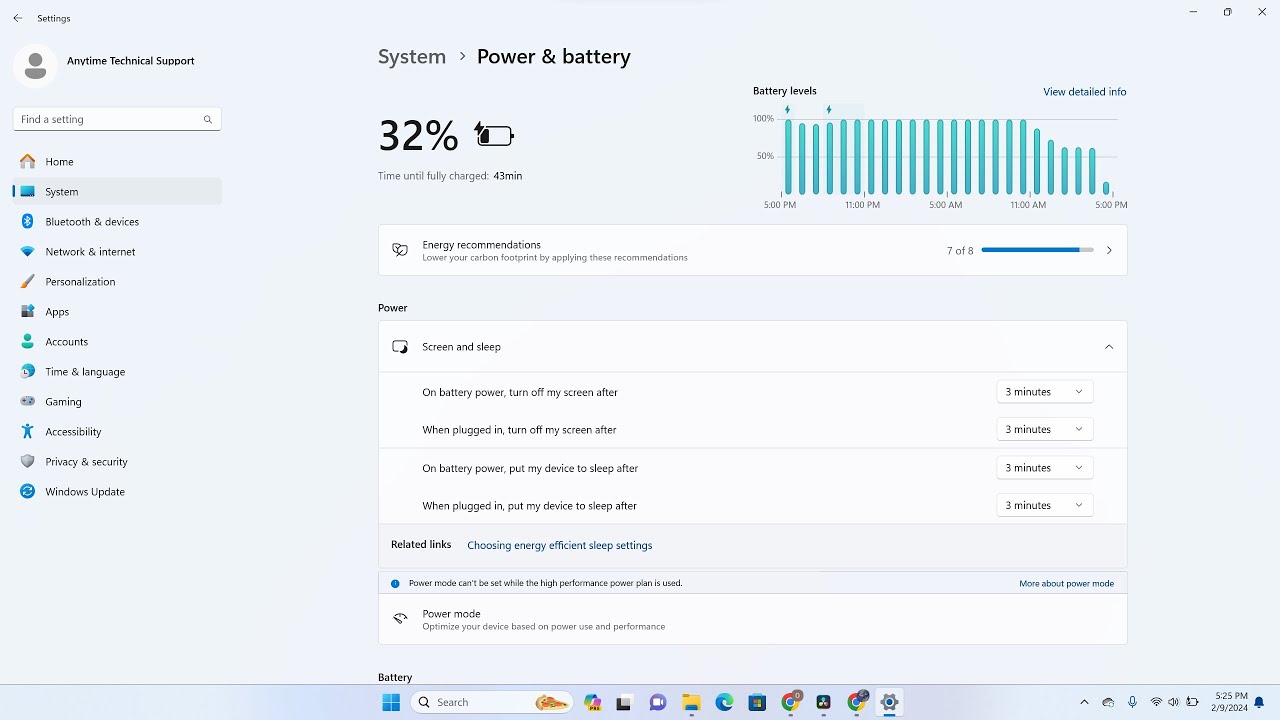 How To Set Sleep And Screen Time On Windows 11 Turn Off Sleep Mode ...
