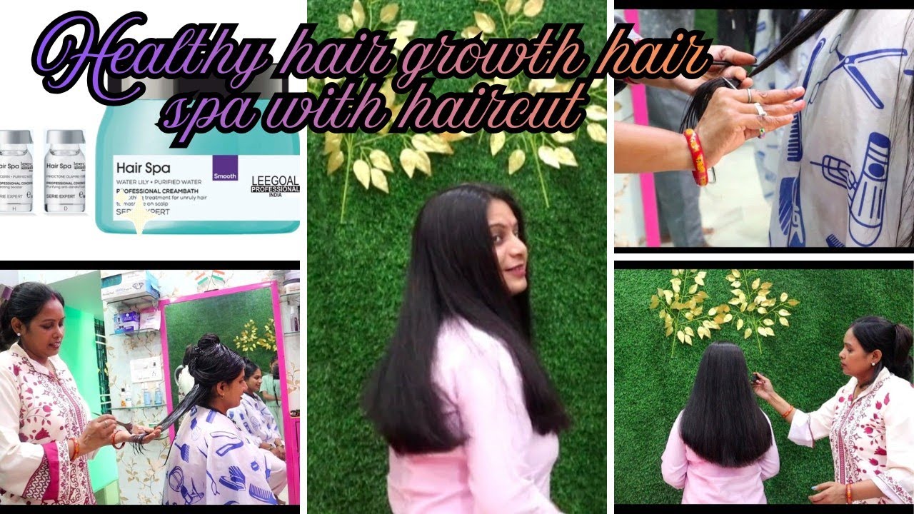 Damage repair healthy hair growth protein hair spa with haircut/ इतने ...