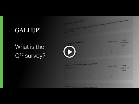 What exactly is the Gallup Employee Engagement Survey?