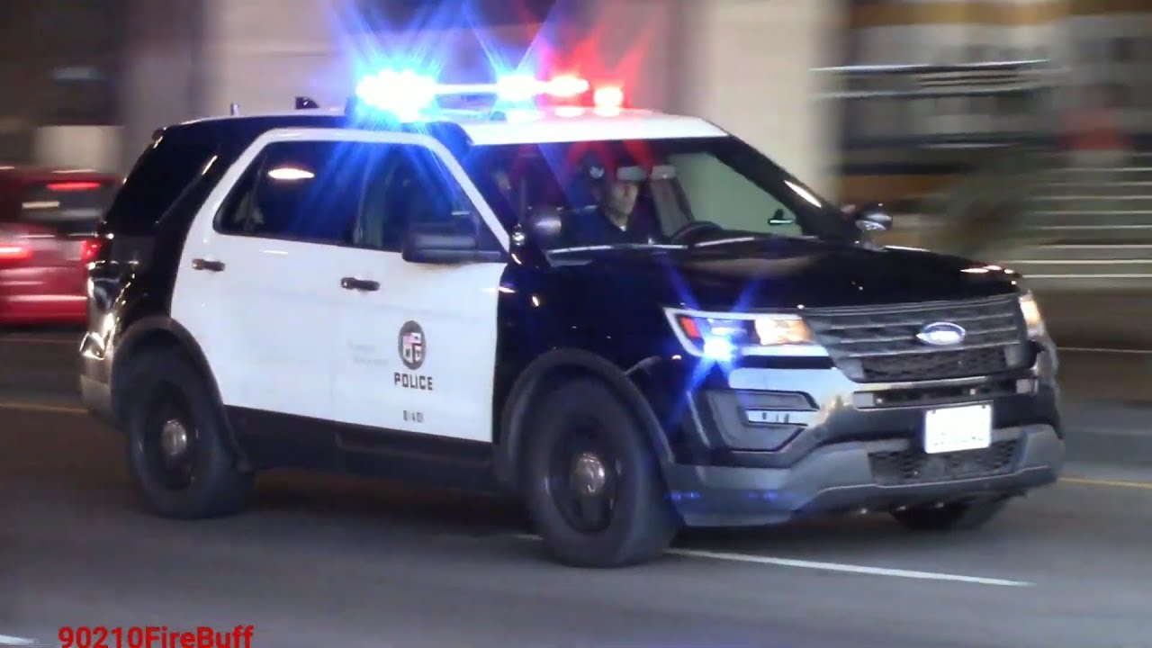 LAPD Ford Explorer Responding Code 3 - YouTube