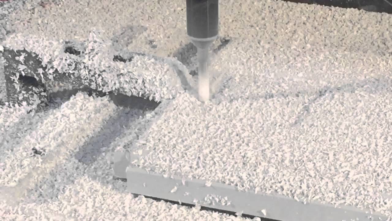 Haas VF2 milling fiberglass control panels - YouTube