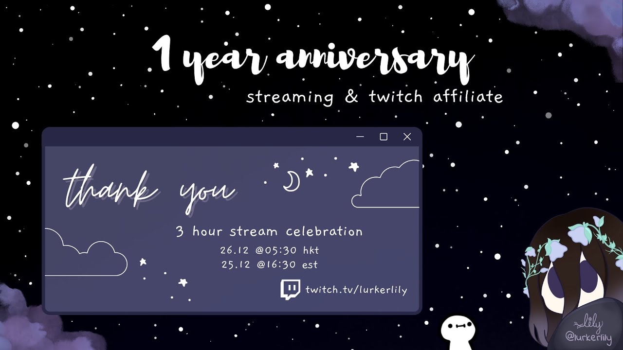 one year anniversary stream (twitch VOD) - YouTube