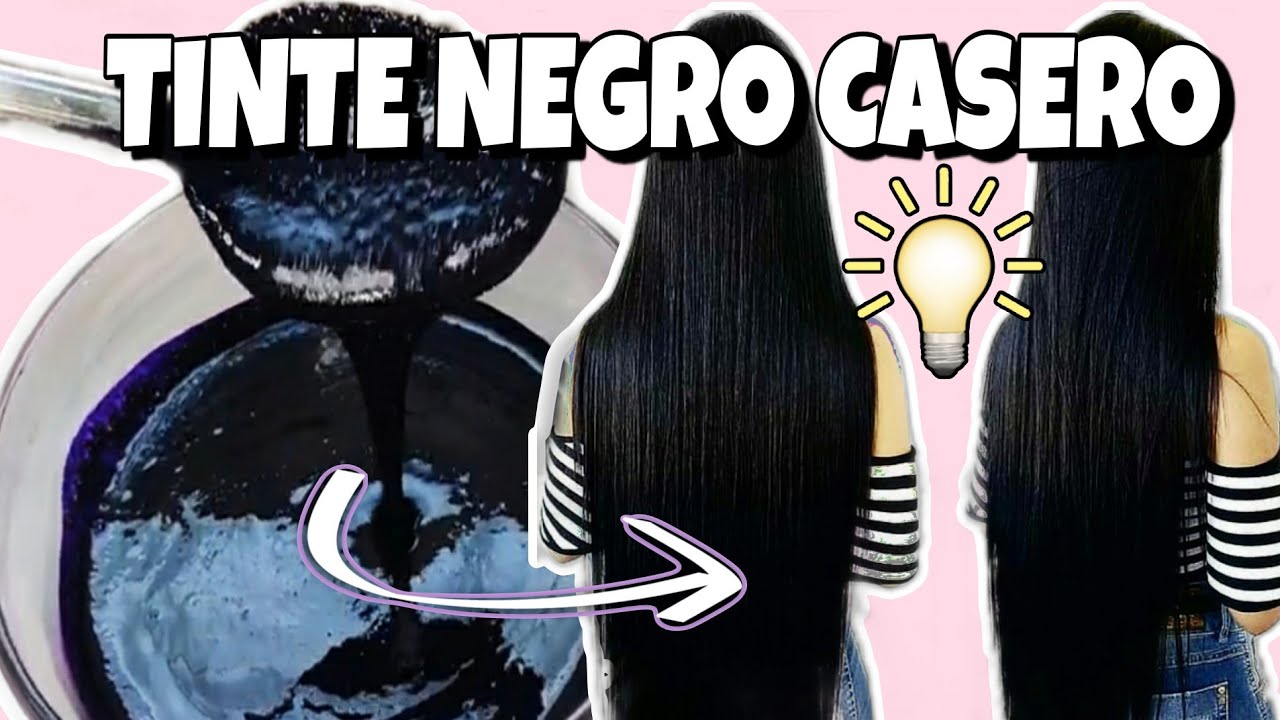CREA TU TINTE NEGRO EN CASA DURADERO SIN QUIMICOS Y SIN AMONÍACO😲CUBRE ...