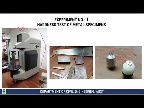 Hardness Test of Metal Specimen ( LAB Experiment ) #CE_212 - YouTube