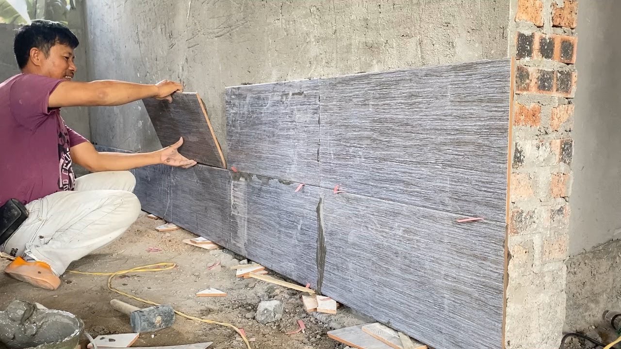 ceramic tiles block technology on the wall precision craft techniques ...