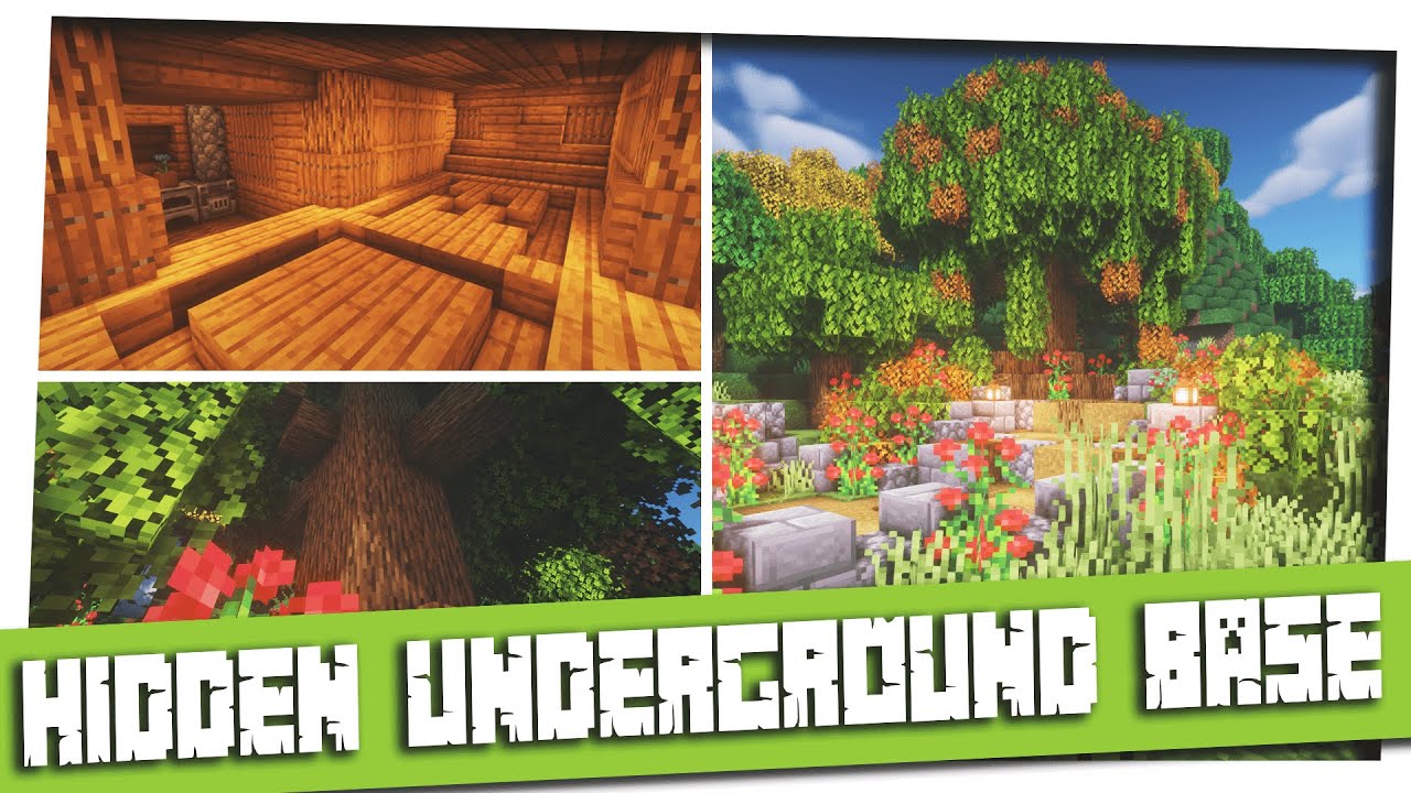 Minecraft - Large Ancient tree With Hidden Base! (Hidden Base Design ...