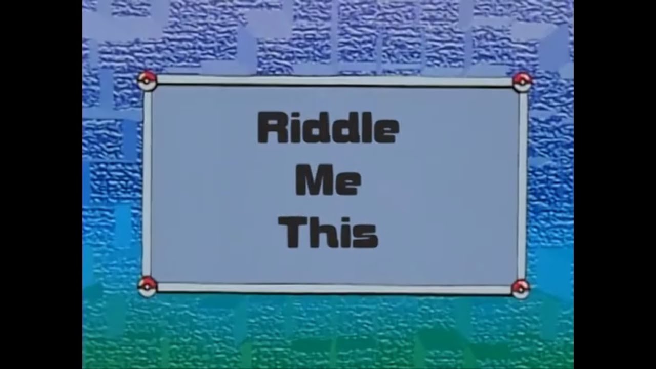 Pokemon Episode 58 (S01E58) Riddle Me This! in Minutes - YouTube