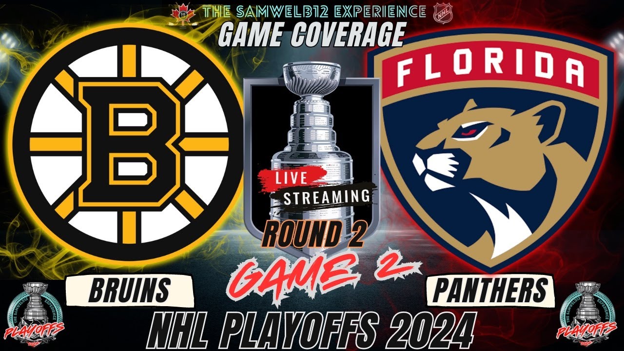 Game 2: Boston Bruins vs. Florida Panthers LIVE NHL hockey Playoffs ...