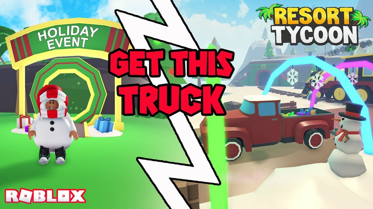 New Holiday Truck and Christmas Event Update for Roblox Resort Tycoon ...