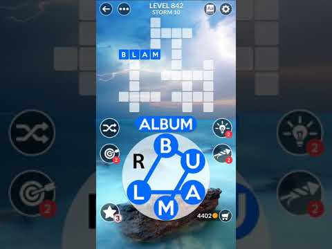 Wordscapes Level 842 | Answers - YouTube
