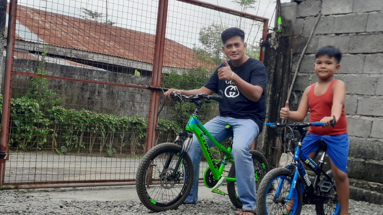 Learne to ride small bike to a big bike ng walng balancers Ang bilis ...