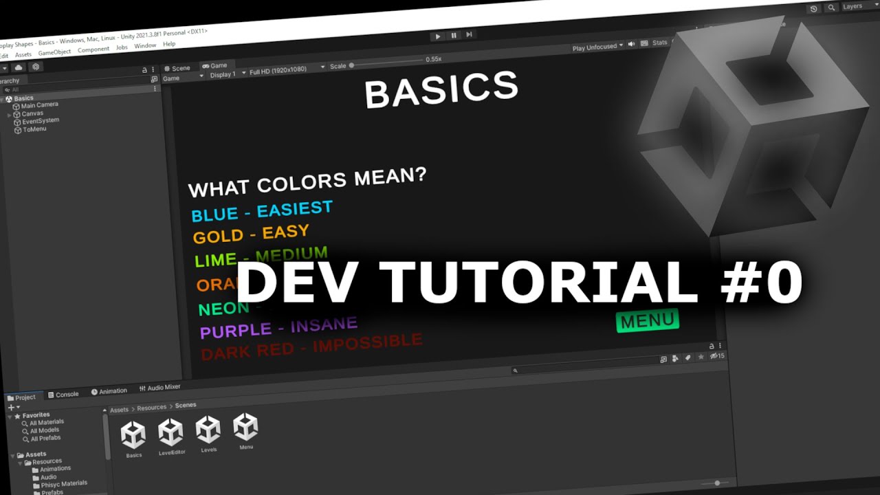 How To Do Simple Menu In Unity YouTube How To Do Simple Menu In Unity YouTube