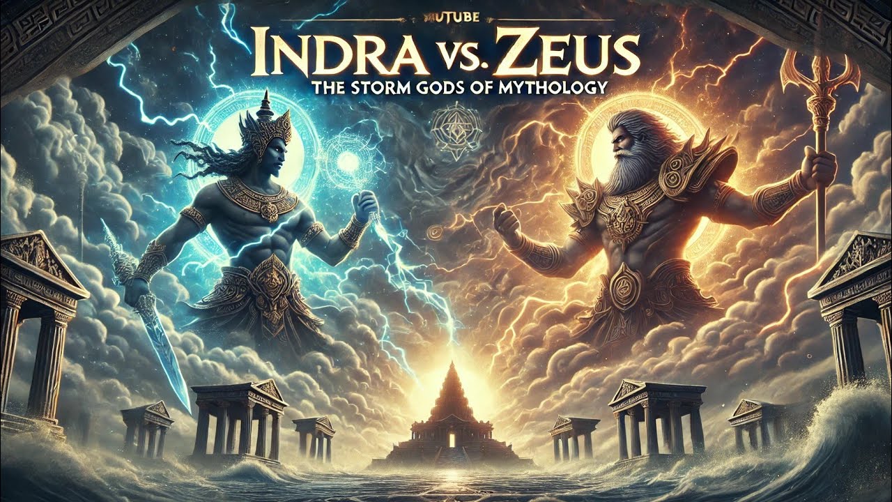 "Indra vs. Zeus: The Storm Gods of Mythology"#Indra #Zeus # ...