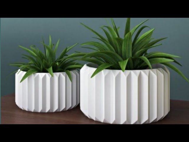 Simple White Flower Pot Beautiful Modern Design Flower Pot White