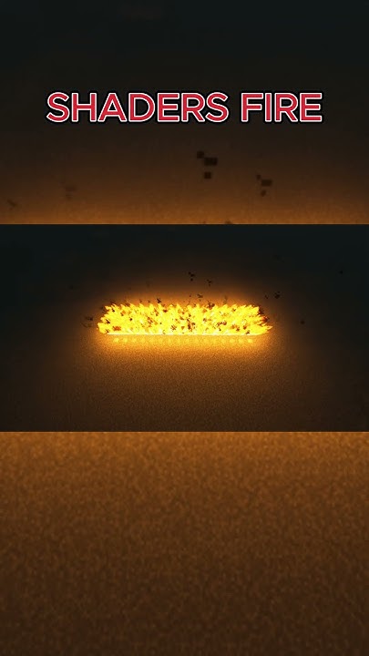 MINECRAFT FIRE VS SHADERS FIRE #shorts #minecraft #rtxminecraft - YouTube