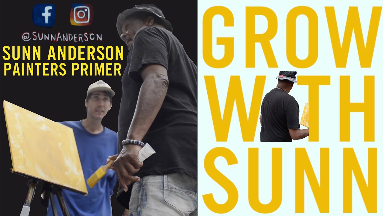 Sunn Anderson acrylic painting LIVE instructional how-to in Detroit ...