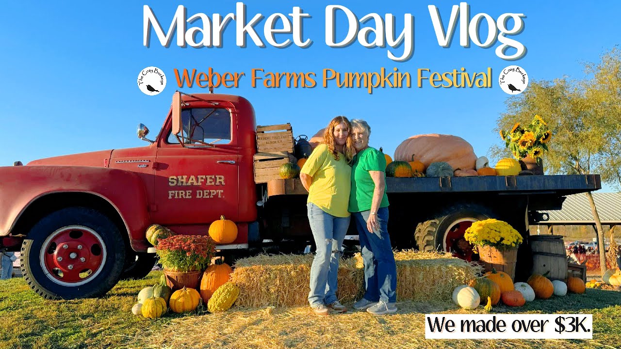 MARKET DAY VLOG AT THE WEBER FARMS PUMPKIN FESTIVAL / SMALL BUSINESS ...