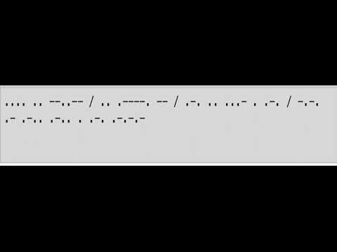 I Found A Morse Code Website - YouTube