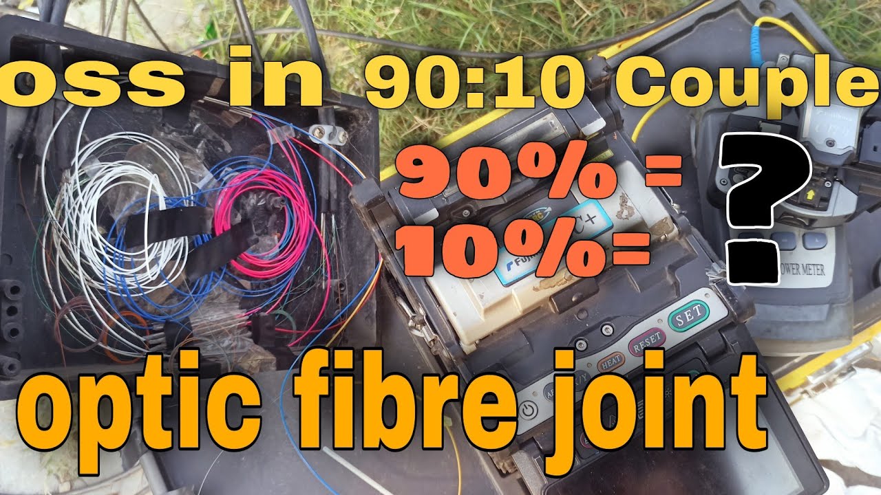 how to coupler value || optic fibre joint || loss of 90:10 coupler in ...