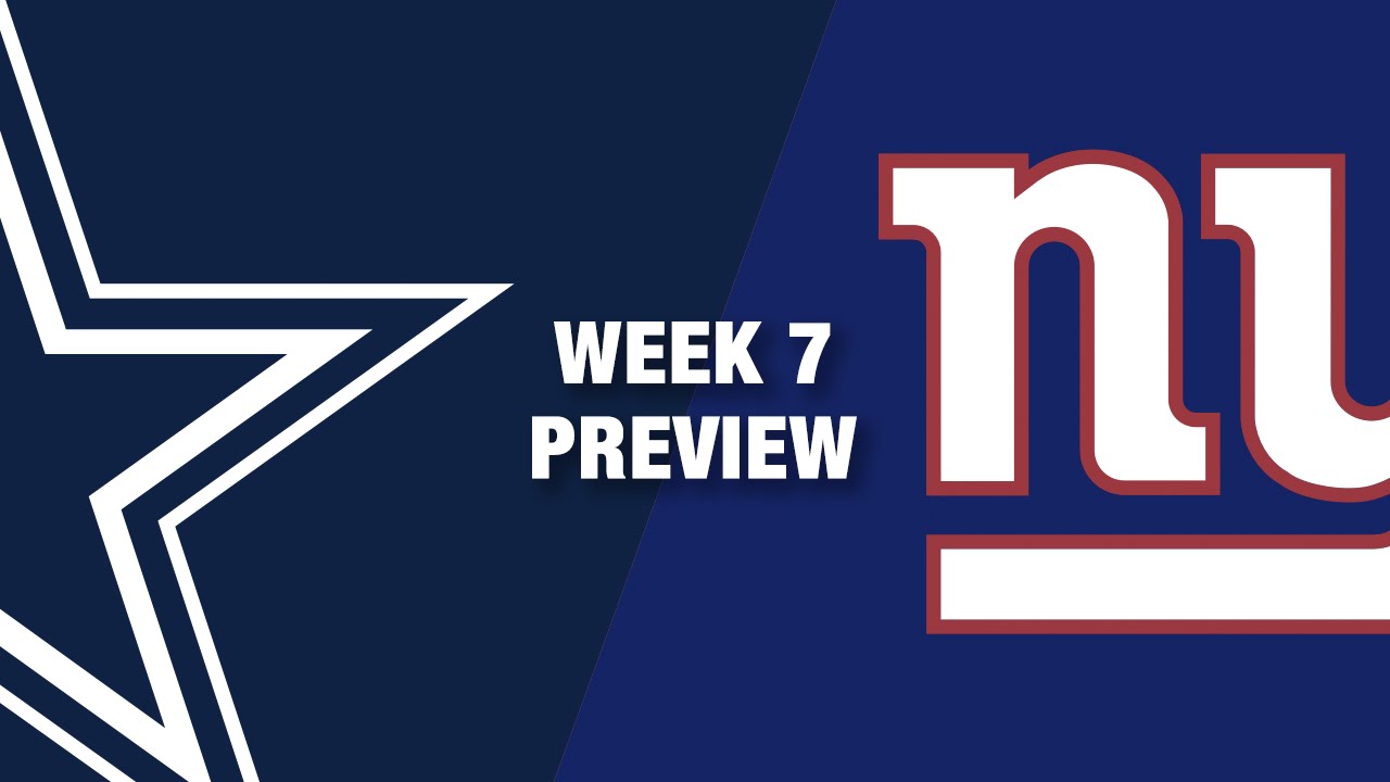 Cowboys vs. Giants Preview (Week 7) | NFL - YouTube