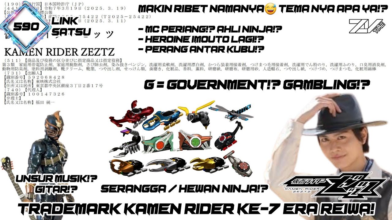 LINK-SATSU #590 - KAMEN RIDER ZEZTZ | Rider Ke-7 Era Reiwa! Serangga ...
