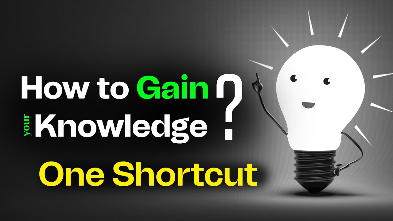 How 🤔 to Gain Knowledge? by @PriyeshKhatrani - YouTube