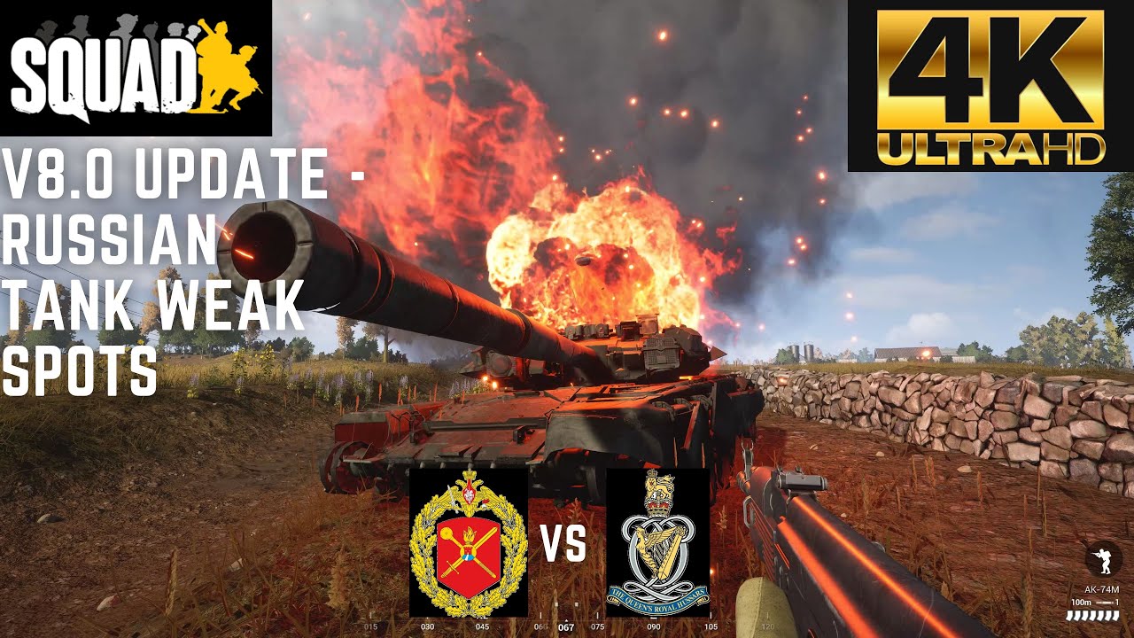 Squad - V8.0 Update - Russian Tank Weak Spots - (4K) - YouTube