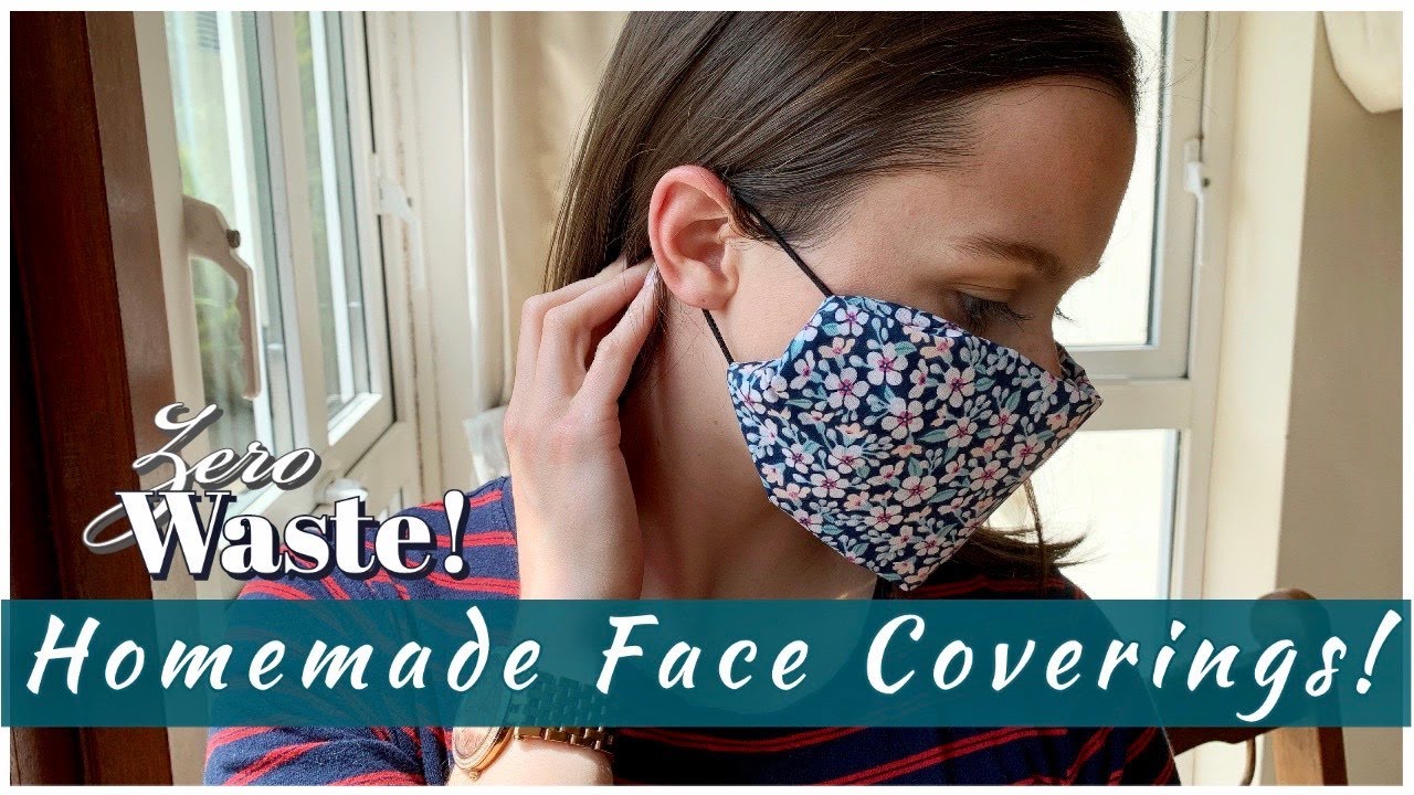 DIY FACE COVERING in under 2 minutes| No sew| Zero Waste - YouTube