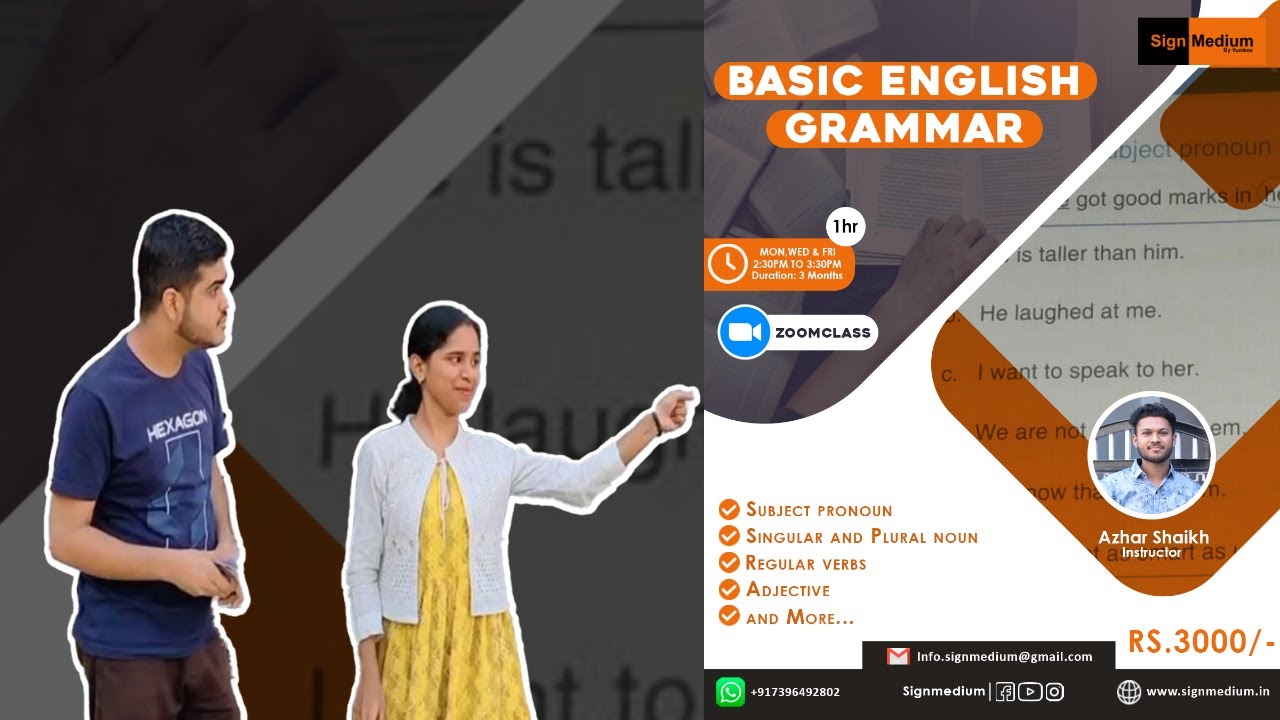 Basic English Grammar (Zoom Class) - YouTube