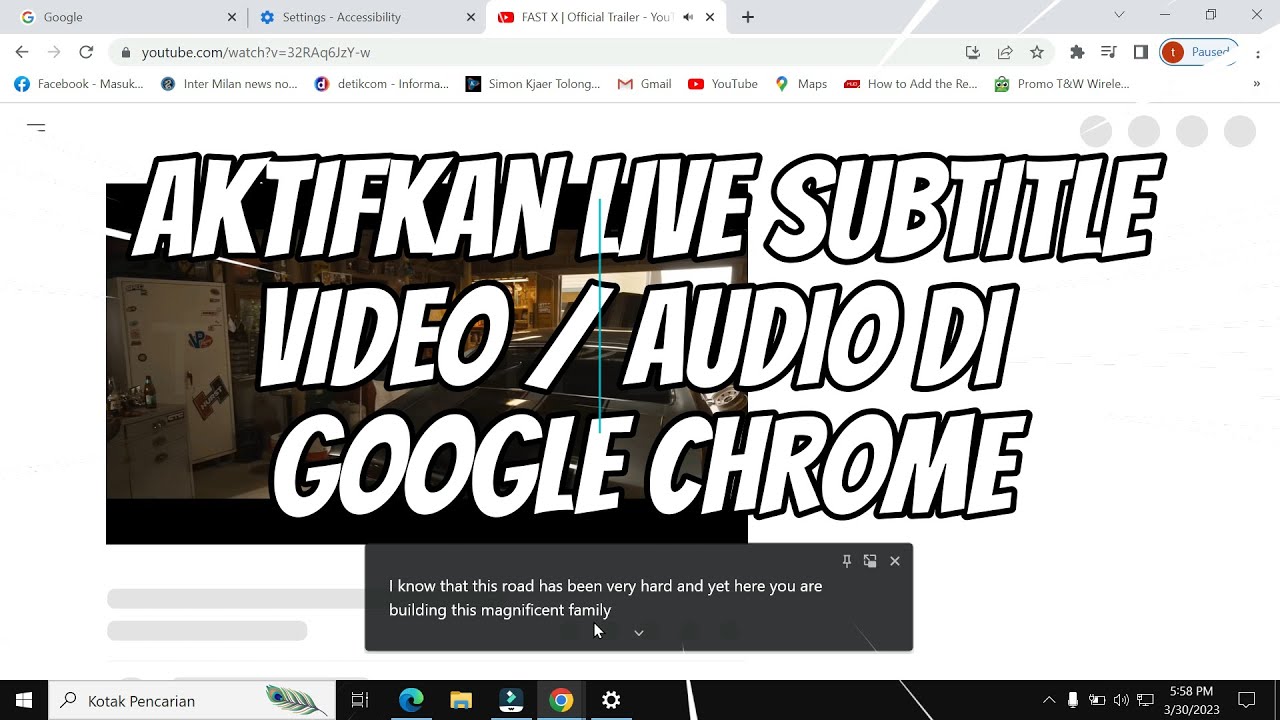 Cara Menampilkan Live Subtitle Bahasa Inggris dari Video atau Audio di ...