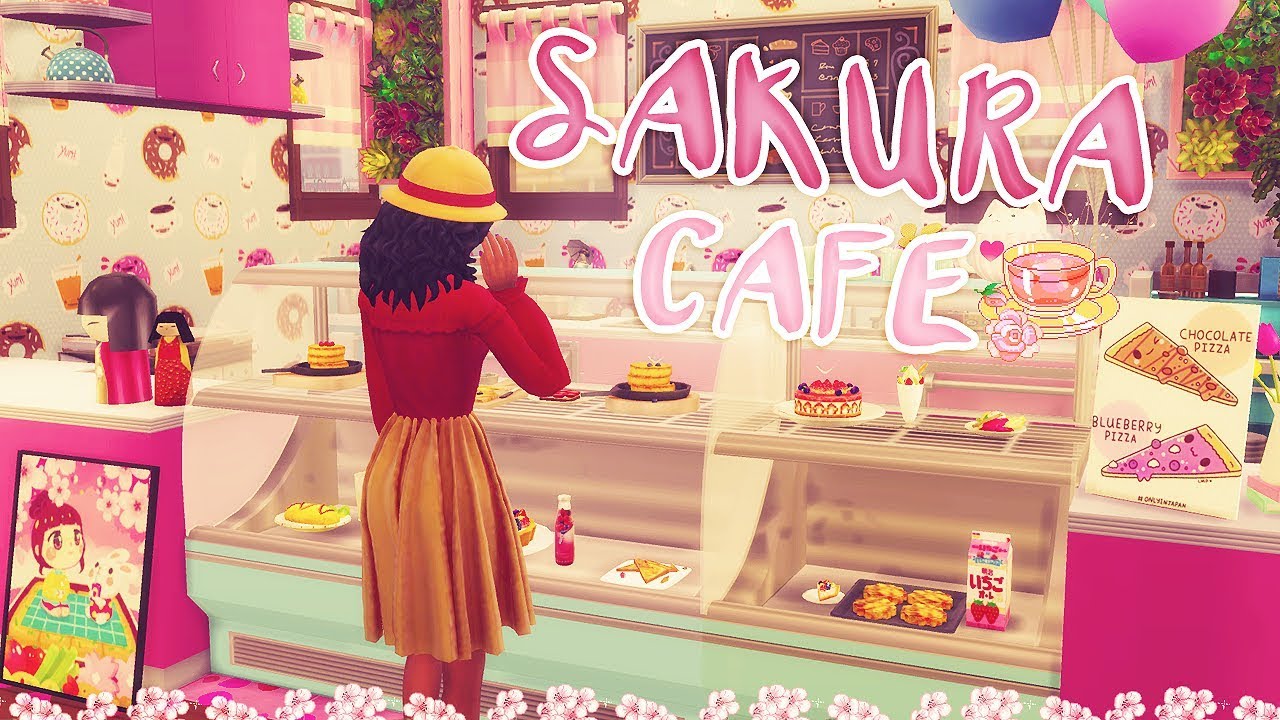 Sims 4: |Cherry Blossom Cafe|🌸🌺 - YouTube