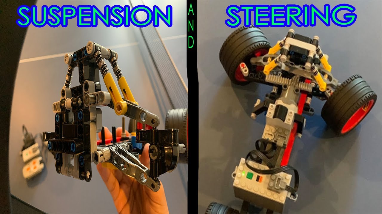 How to Add Steering and Suspension to a Lego Car - YouTube