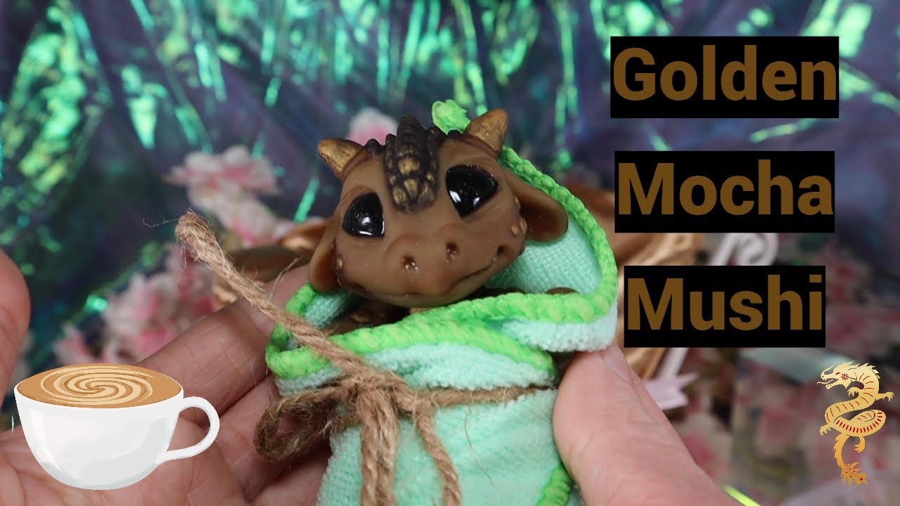 Incredibly Adorable Baby Dragon Silicone Doll! ~Golden Mocha Mushi ...