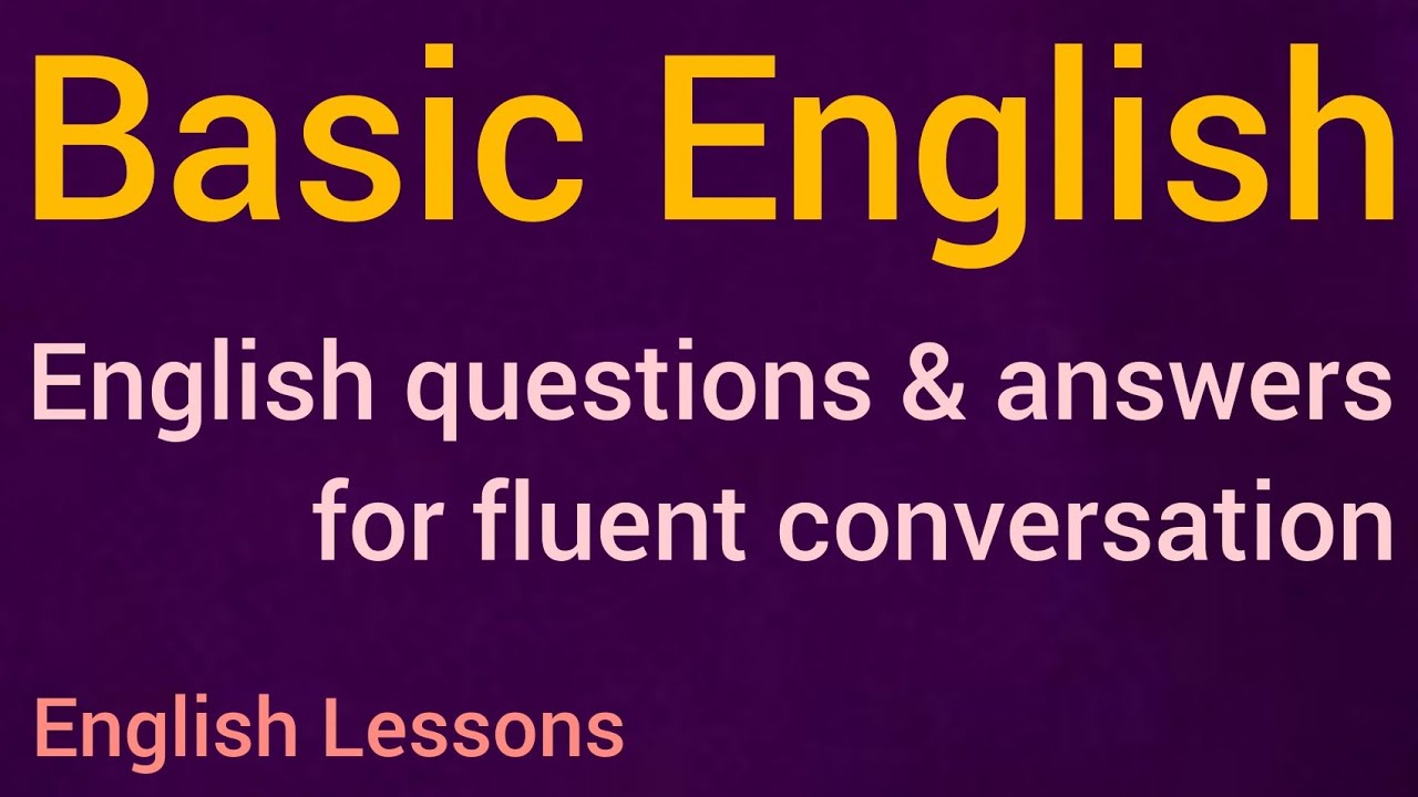Common English Questions & Answers For Beginners||English Lessons - YouTube