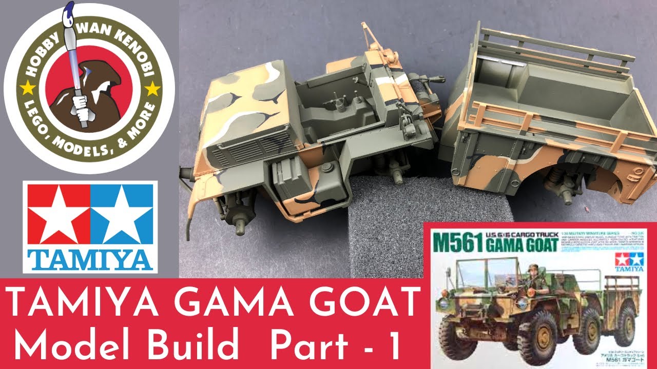 TAMIYA Gama Goat - Part 1, Paint Scheme, Oil Wash - YouTube