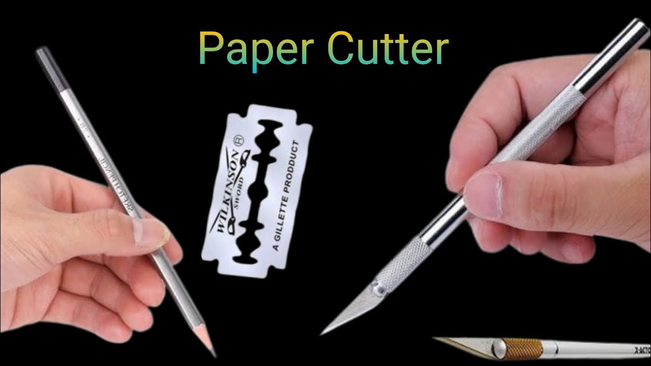 How to make cutter/how to make paper cutter/how to make pen knife at ...