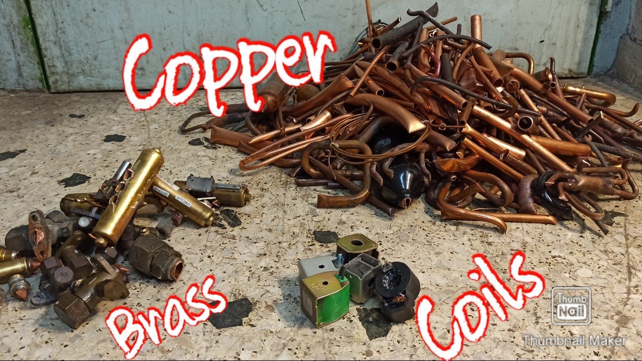 sorting copper and brass for the Christmas barrel... - YouTube