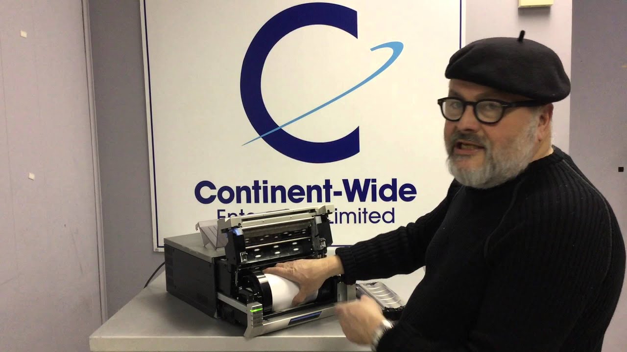 How To Load the DNP DS-40 Dye Sub Printer. - YouTube