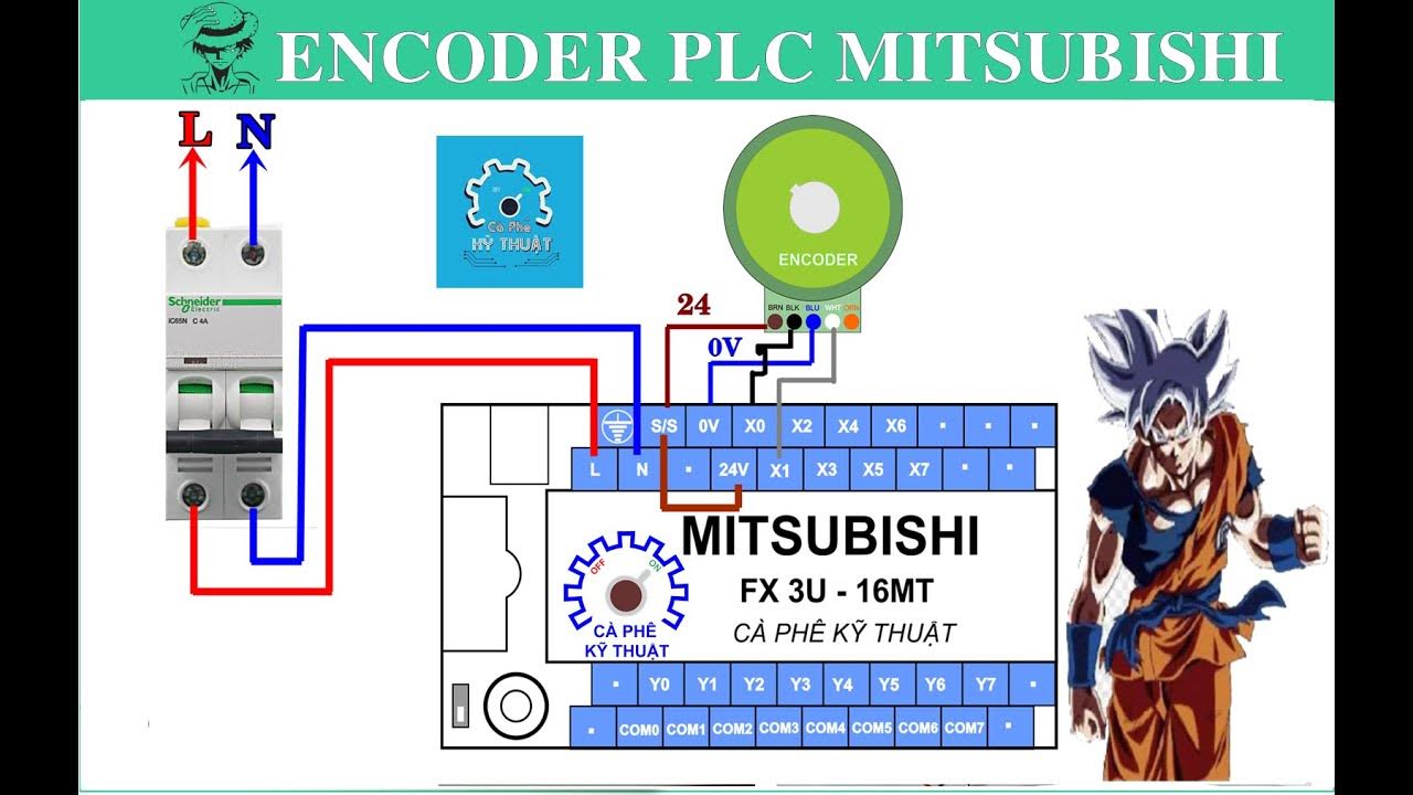Sơ đồ đấu Nối Encoder Với Plc Fx3u Youtube