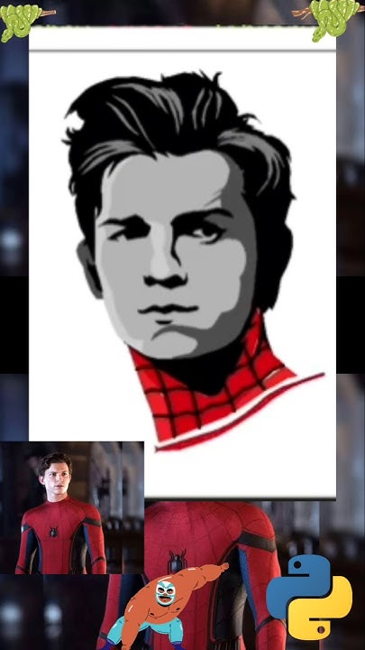 Draw Spiderman ( Tom Holland) by using 3 line python code #python #shorts - YouTube