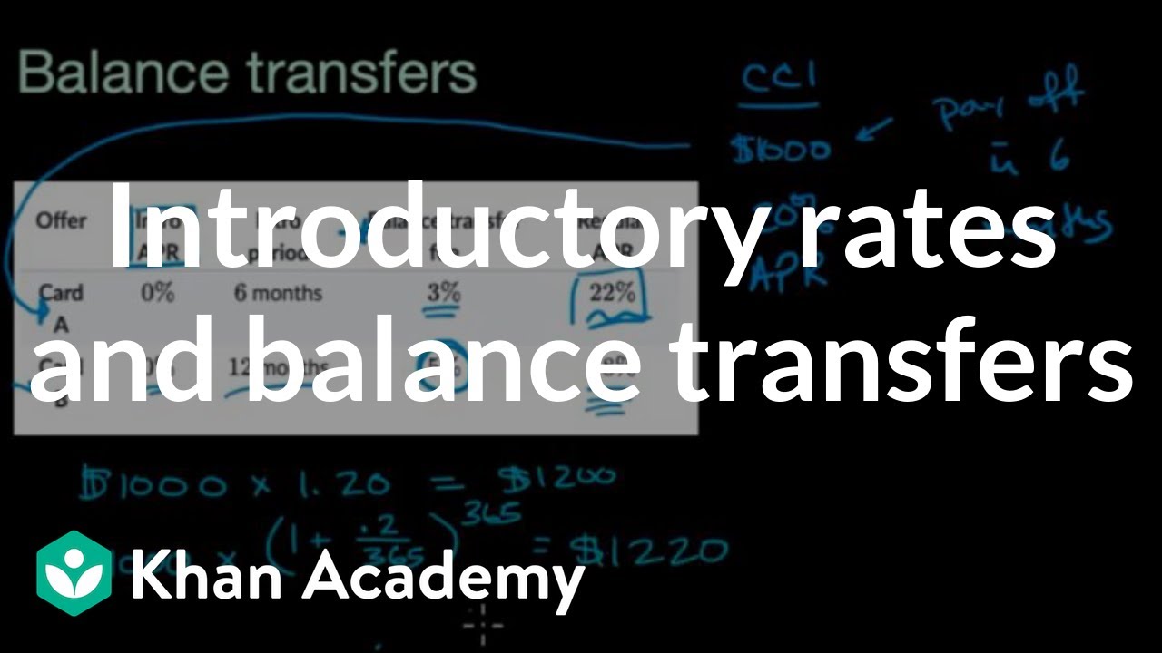 Introductory rates and balance transfers | Consumer credit | Financial ...
