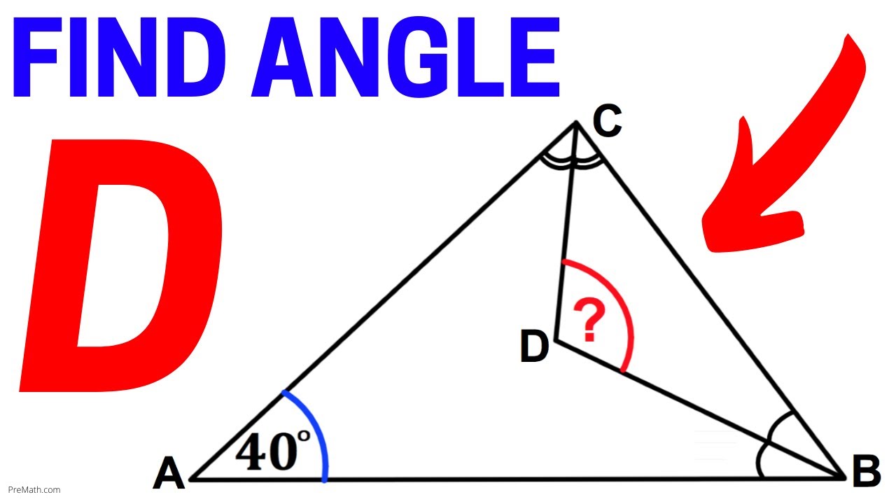 Find the Value of Angle D in this Triangle | Fast & Easy Explanation ...