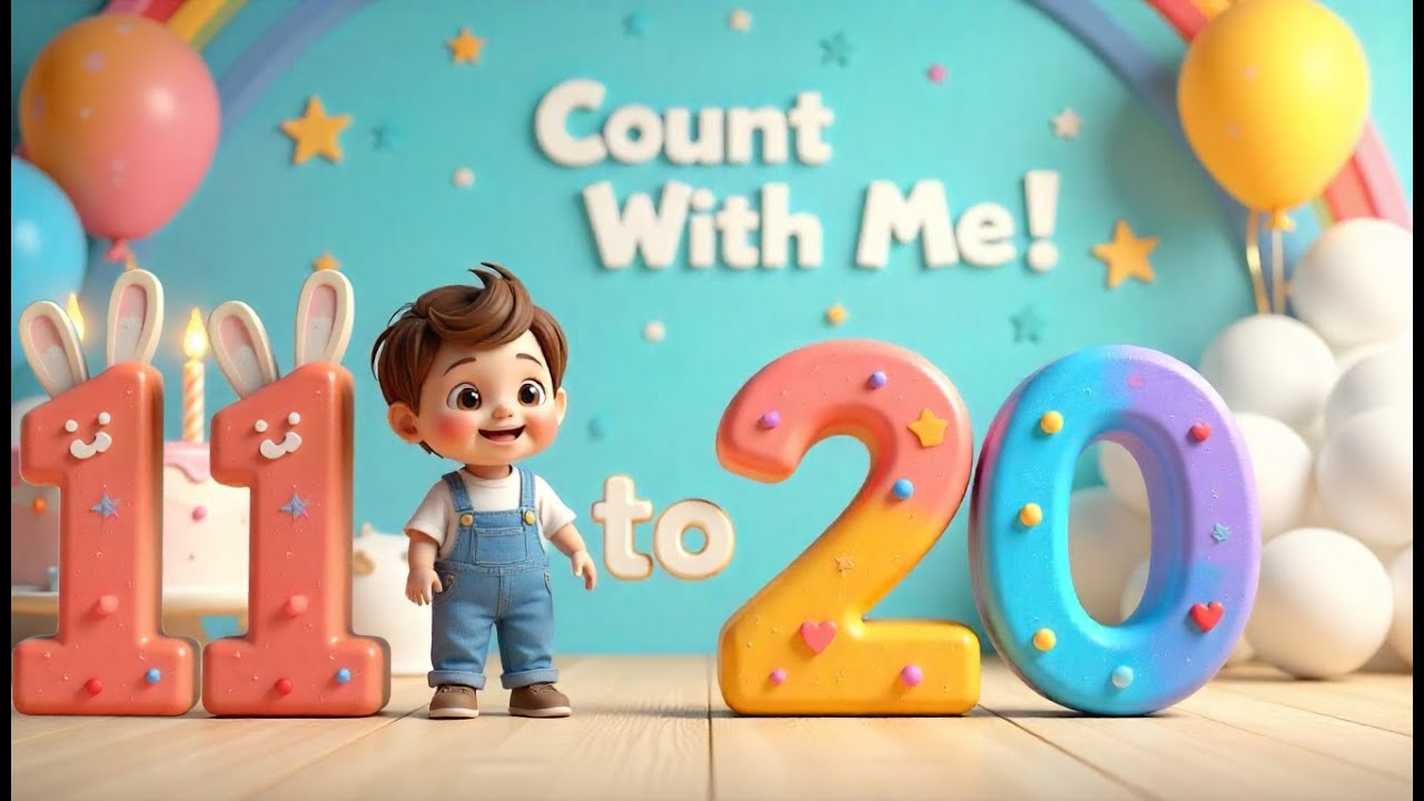 Count With Me from 11 to 20 | Fun Number Adventure for Kids | 3D ...