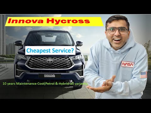 Innova Hycross maintenance cost schedule for 10 years explained in ...