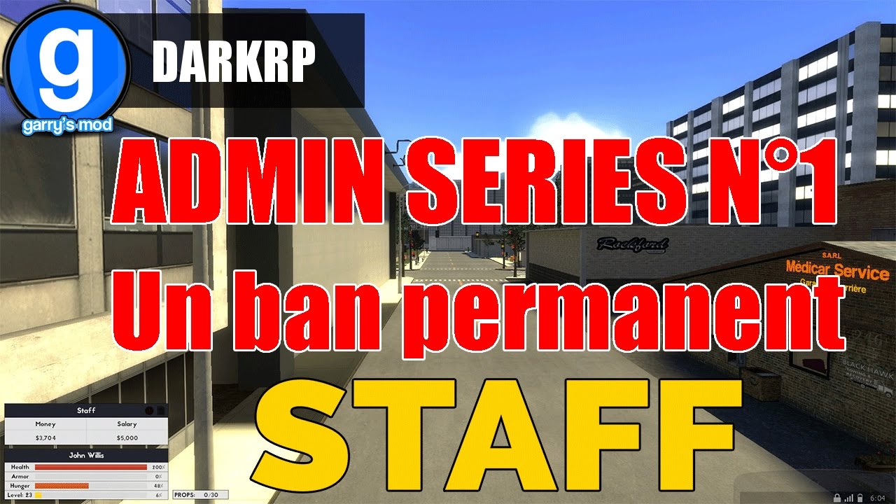 Admin Series N°1 GMOD DARK RP - Un Ban Permanent - YouTube