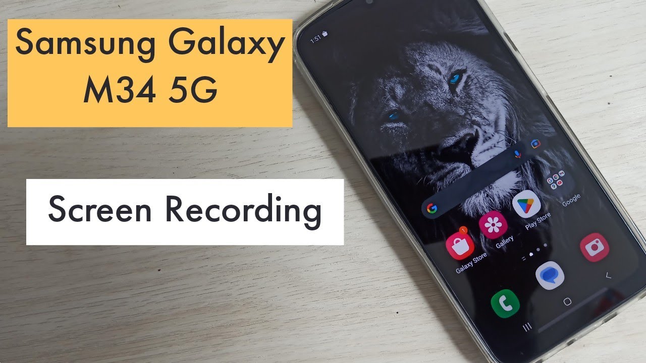 Samsung Galaxy M34 5G : How to do Screen Recording - YouTube