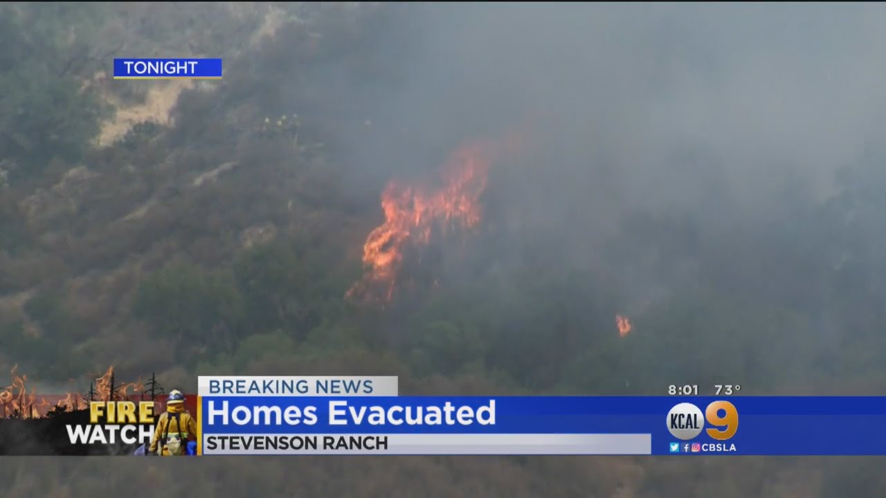 Hundreds Of Homes Evacuated As Sage Fire Rolls On - YouTube