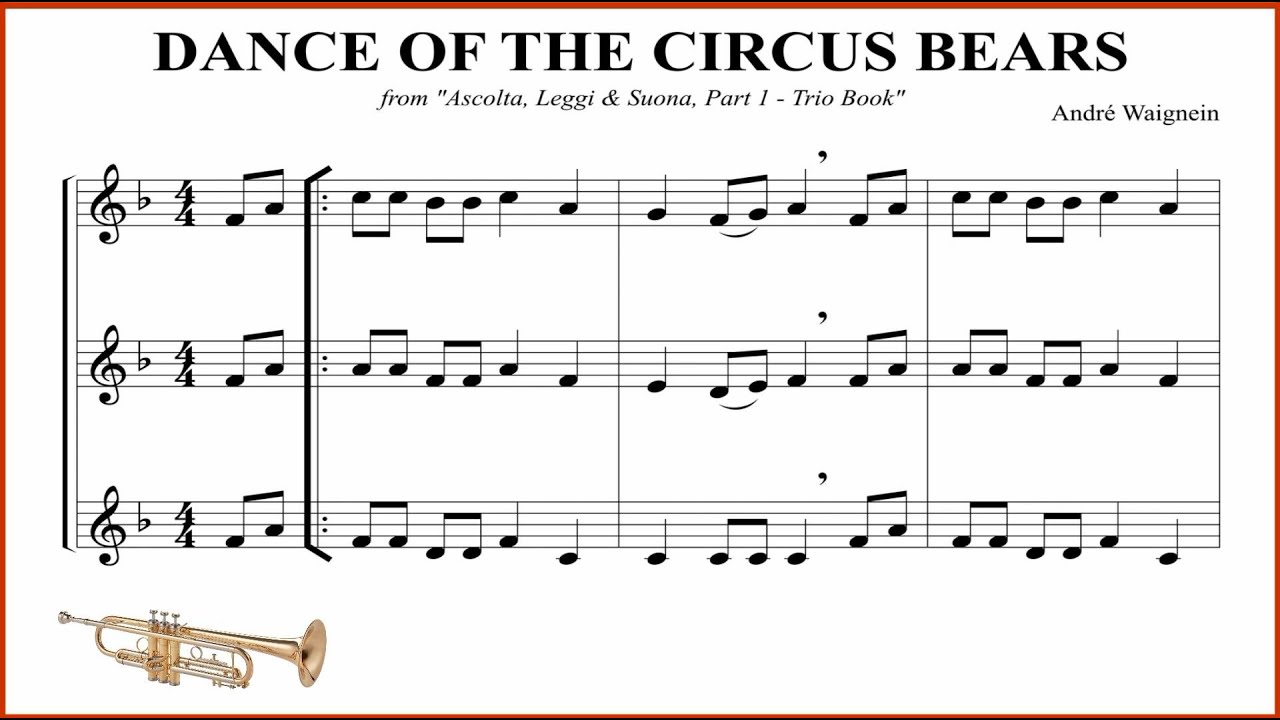 Dance Of The Circus Bears (Trumpet Trio) - YouTube