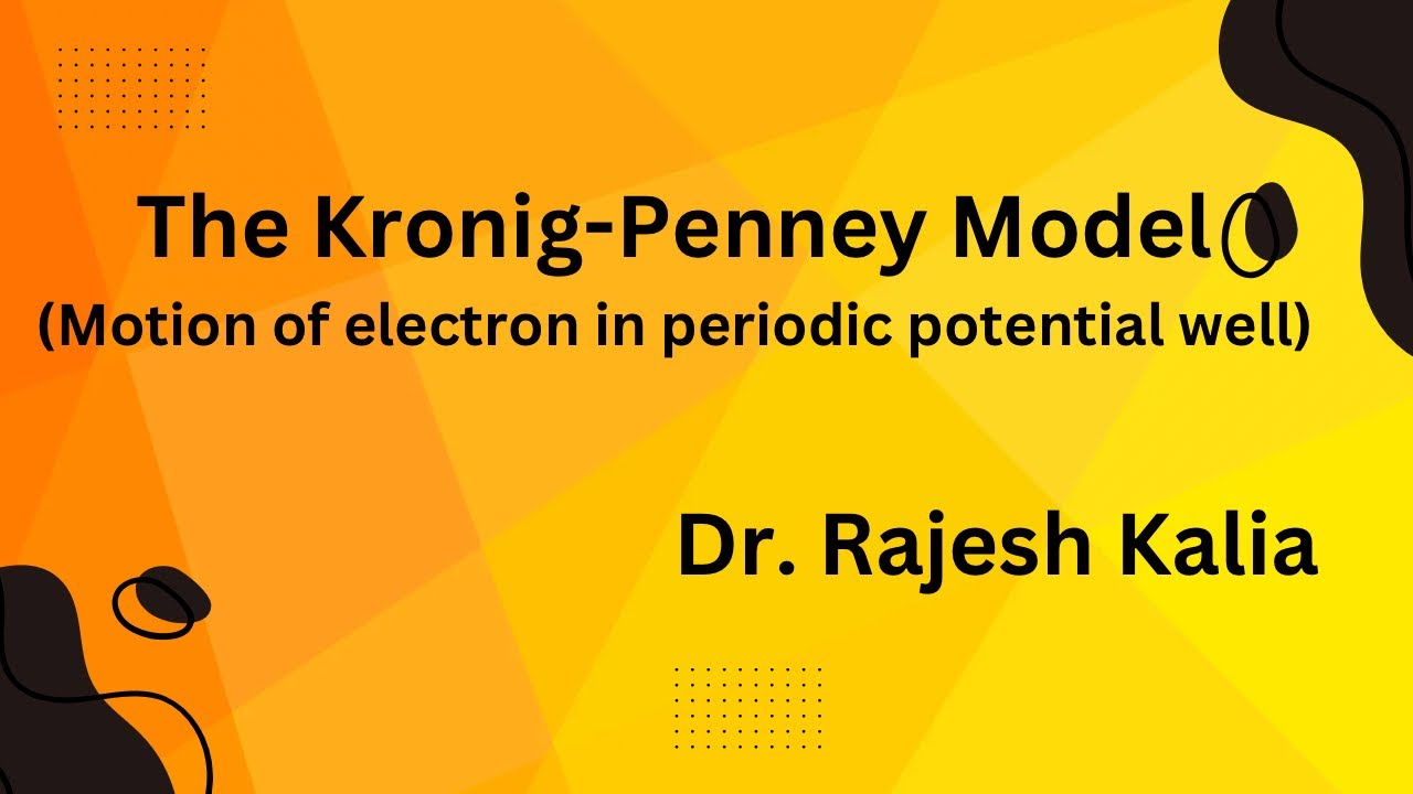 The Kronig-Penney Model (Full description) | Energy Bands & Band Gaps ...